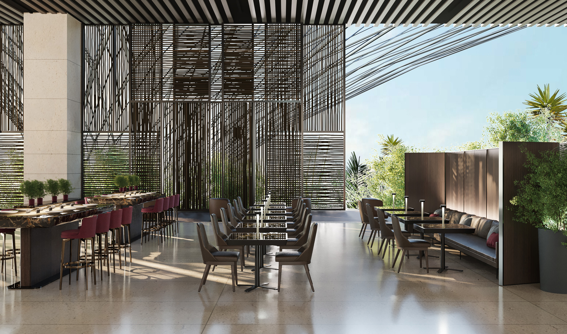 Qatar Airways Lounge, Doha Qatar - MATTEO NUNZIATI